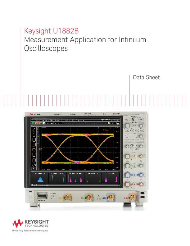 U1882B Measurement Application for Infiniium Oscilloscopes PDF Asset Page | Keysight